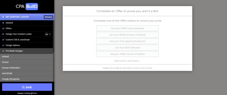 Create a Content Locker on AdBlue Media (ex CPABuild) | CPA Zip